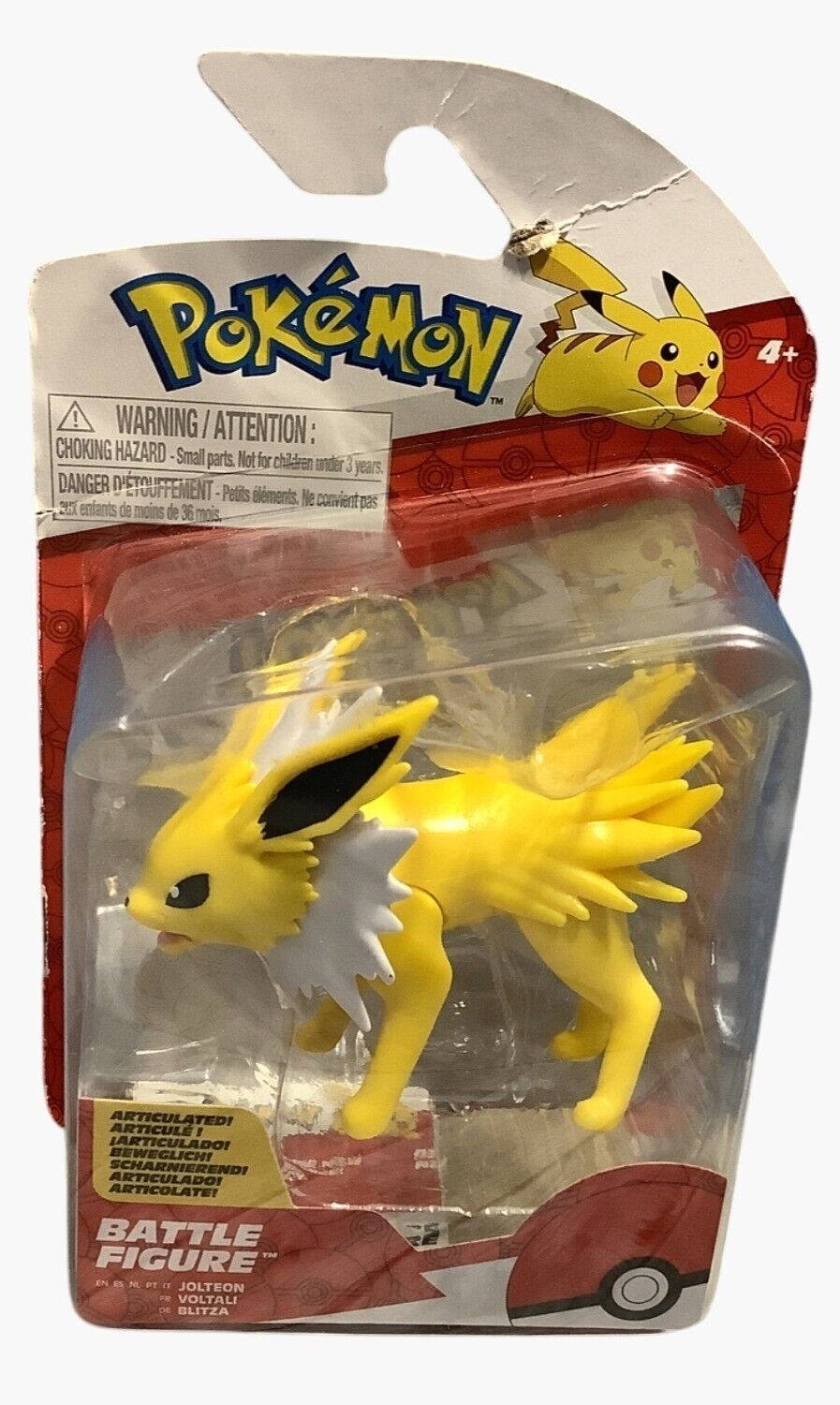 Jazwares Pokemon Battle Feature Figure JOLTEON 3" Articulated Action ...