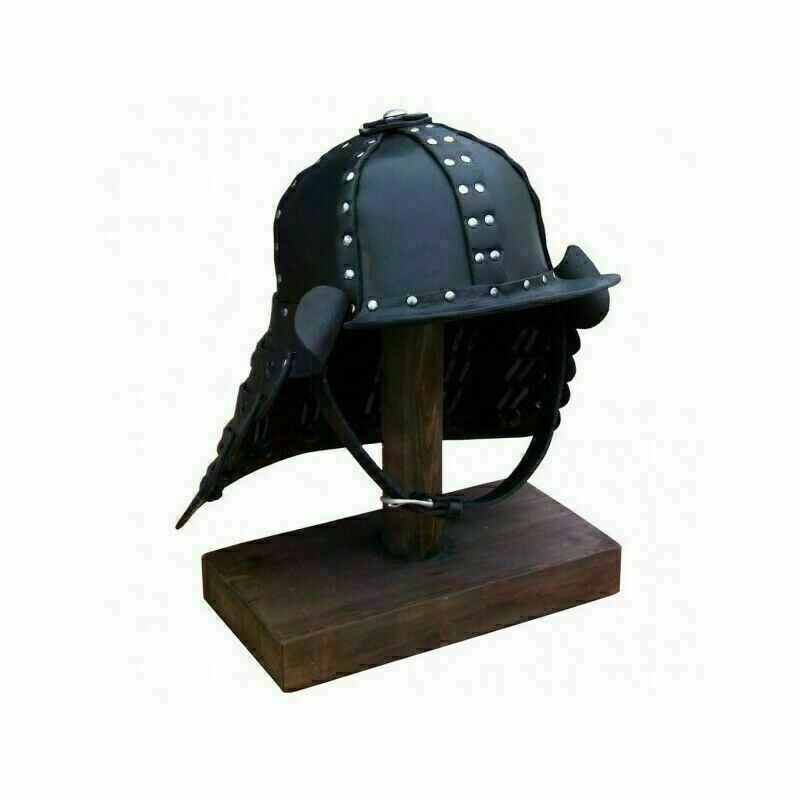 Medieval Knight Warrior Armor Samurai Helmet Leather Helmet Cosplay ...