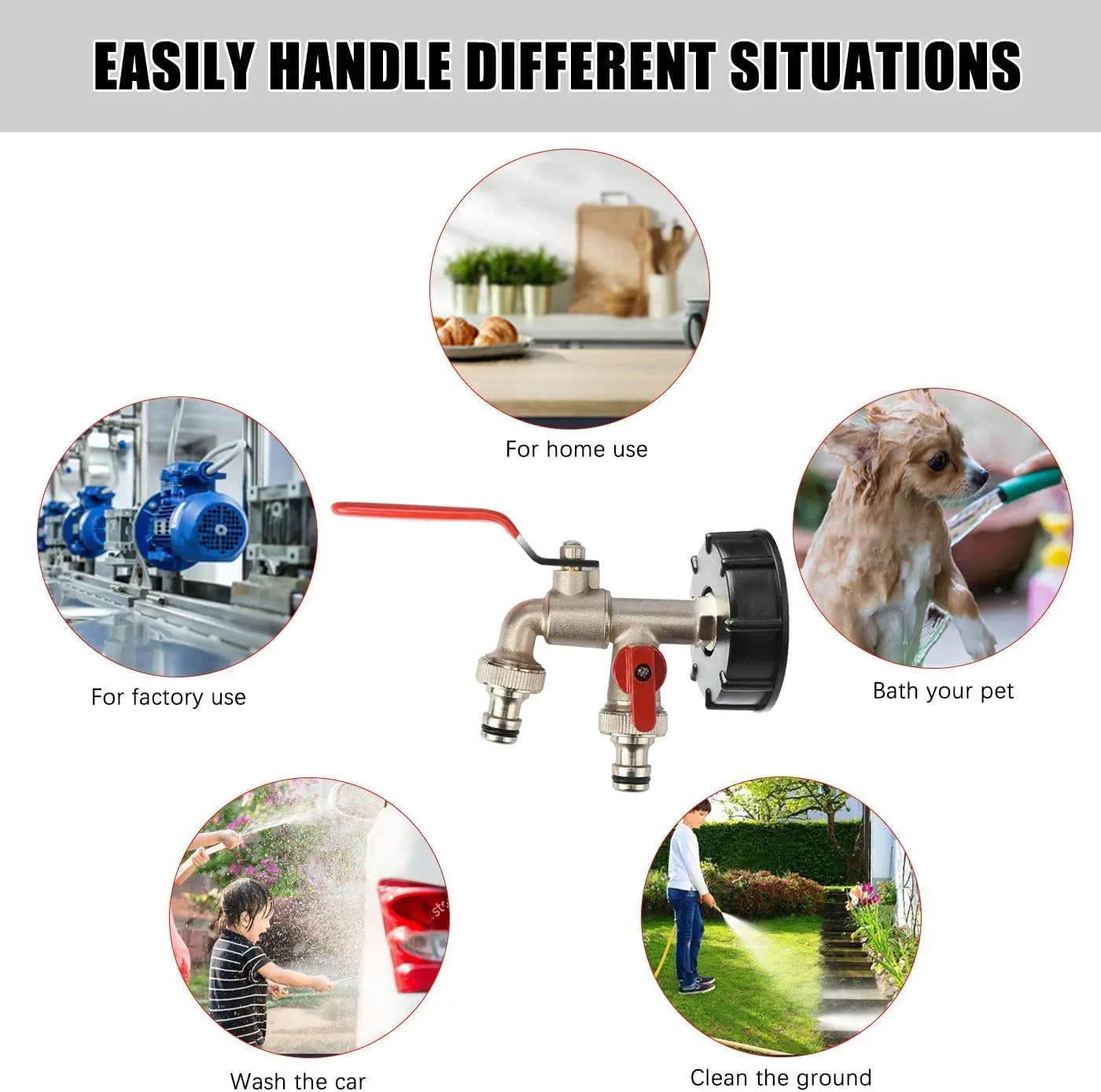 House Home Garden Courtyard Outdoor Antifreeze Faucet DN25 DN20 One-in ...