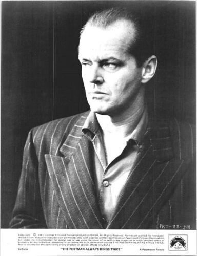 Jack Nicholson 1981 original 8x10 inch photo in suit Postman Always ...