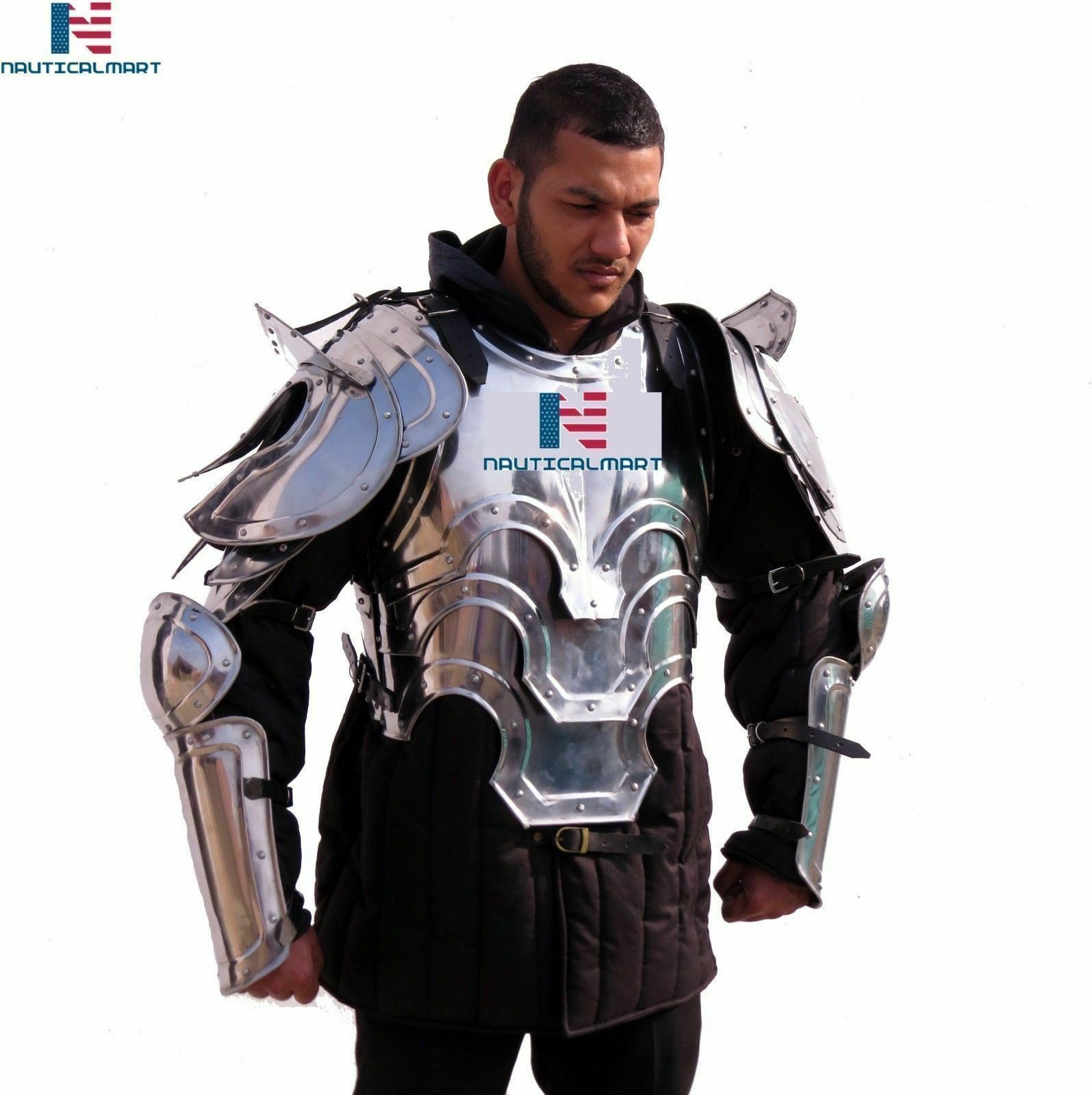 Medieval Reenactment Wearable Half Suit Of Armor Halloween Costume ...
