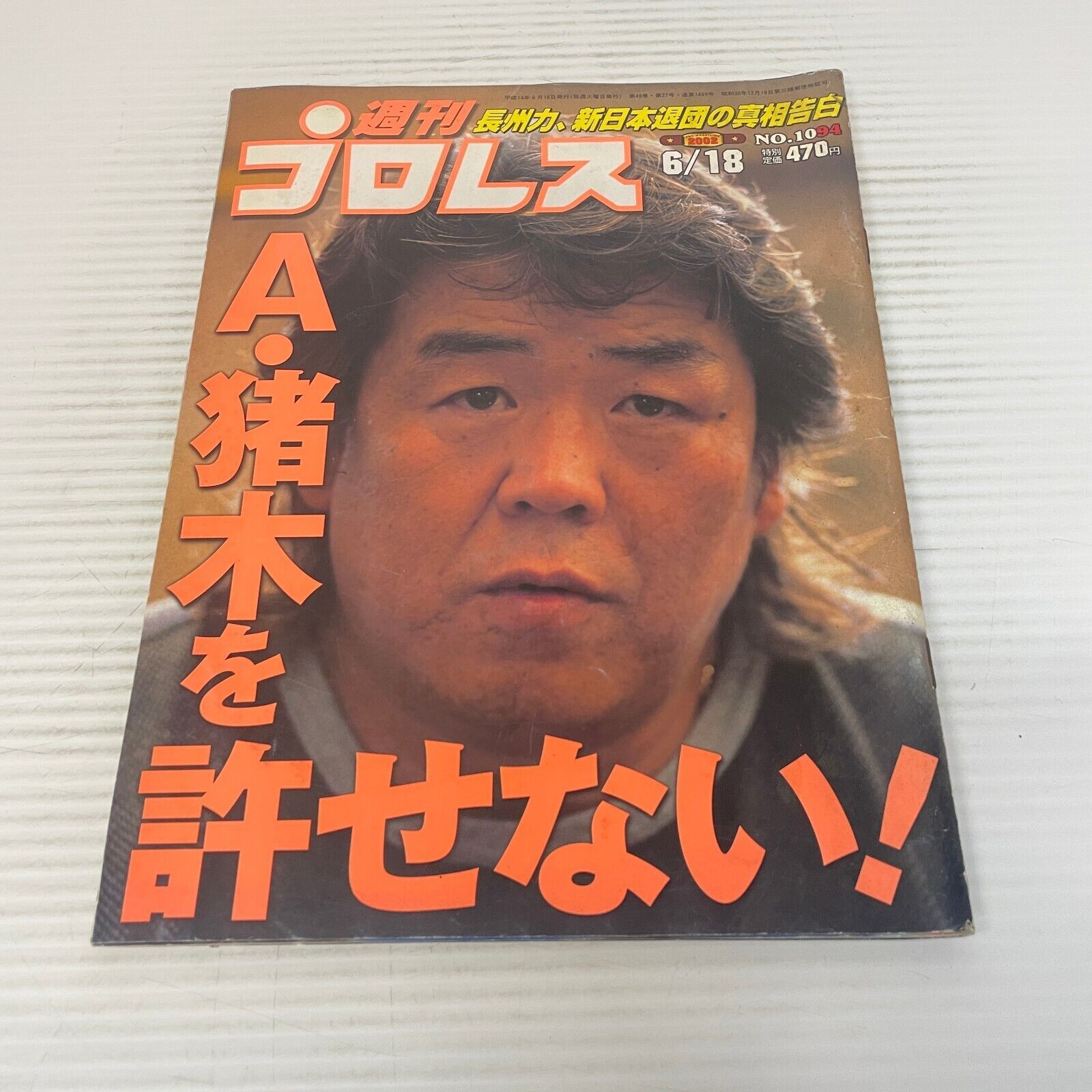 Baseball Magazinesha Wrestling Japanese Magazine WCW Vol No 1094 June ...