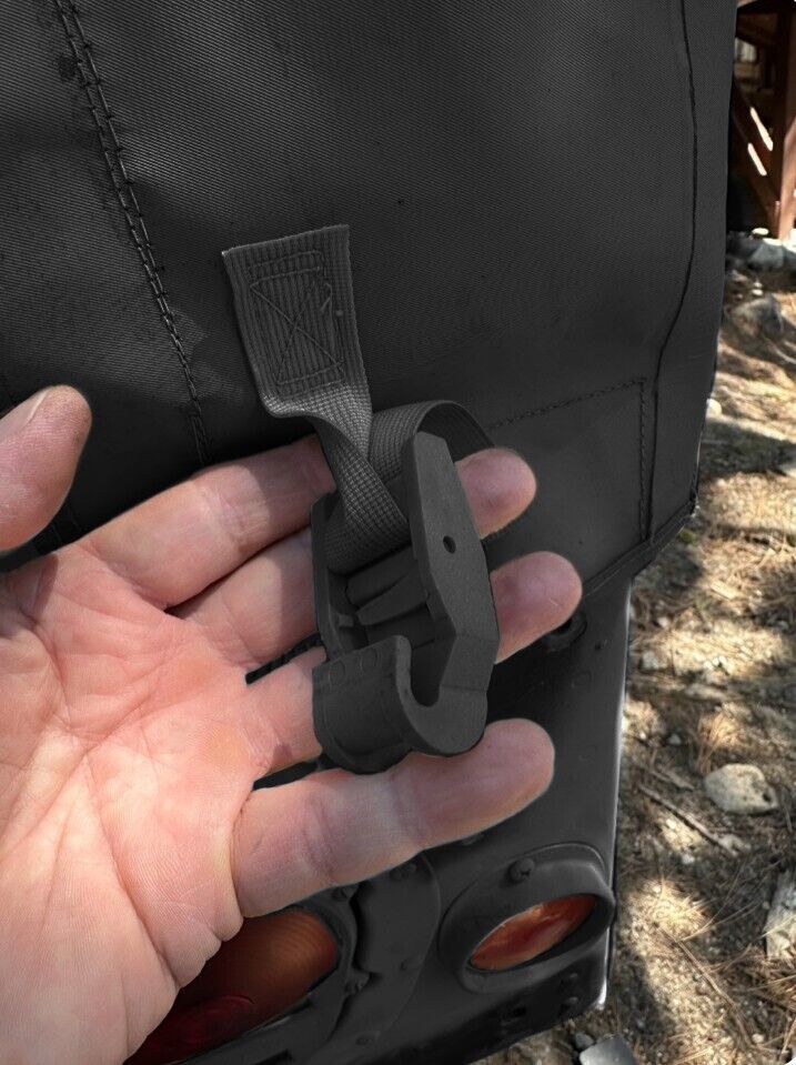 Plastic Hook for Military Canvas 1 Piece, Black, Fits Humvee Cargo Tie ...
