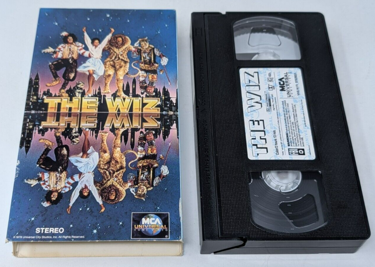The Wiz 1978 VHS Tape. 1992, MCA Universal. Diana Ross, Michael Jackson - VHS Tapes