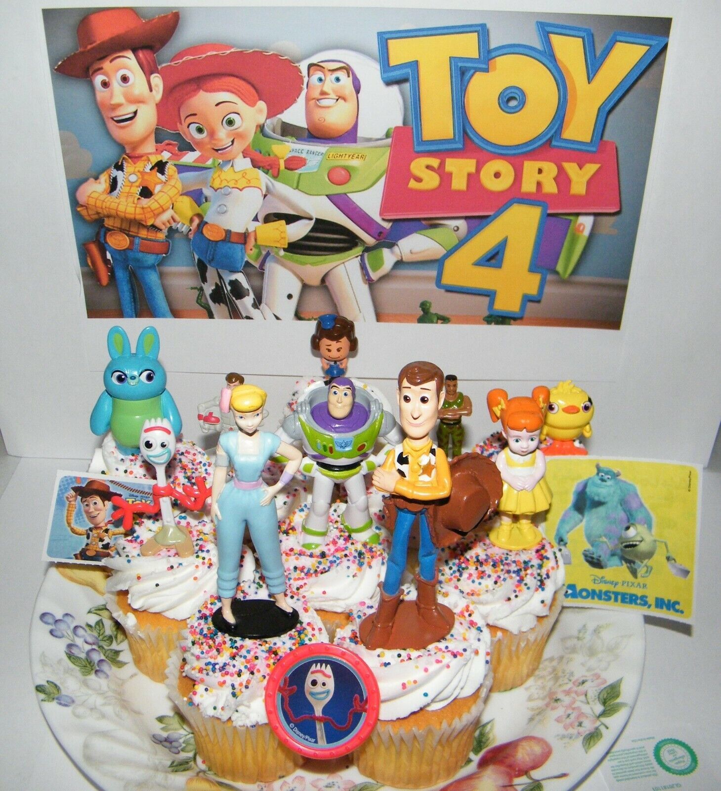 Disney Toy Story 4 Movie Cake Toppers 10 Old and All New Characters ...