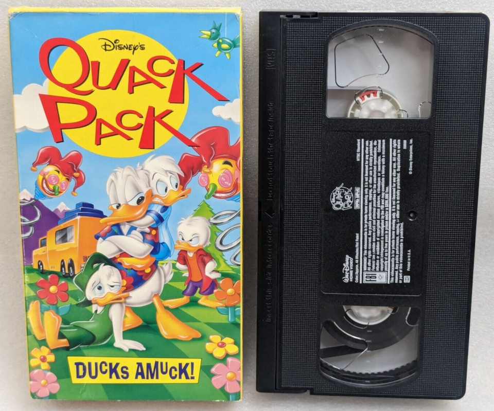 Disneys Quack Pack Ducks Amuck (VHS, 1997, Walt Disney Home Video ...