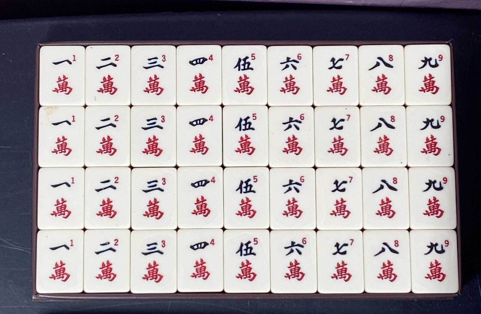 Mah Jongg Set Four Winds white tiles Complete Vintage Mah Jong Mahjong ...