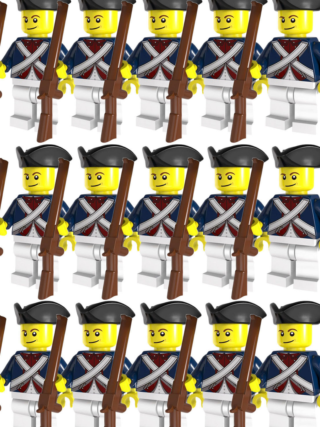 The American Revolutionary War Continental Artillery 16 Minifigures Lot ...