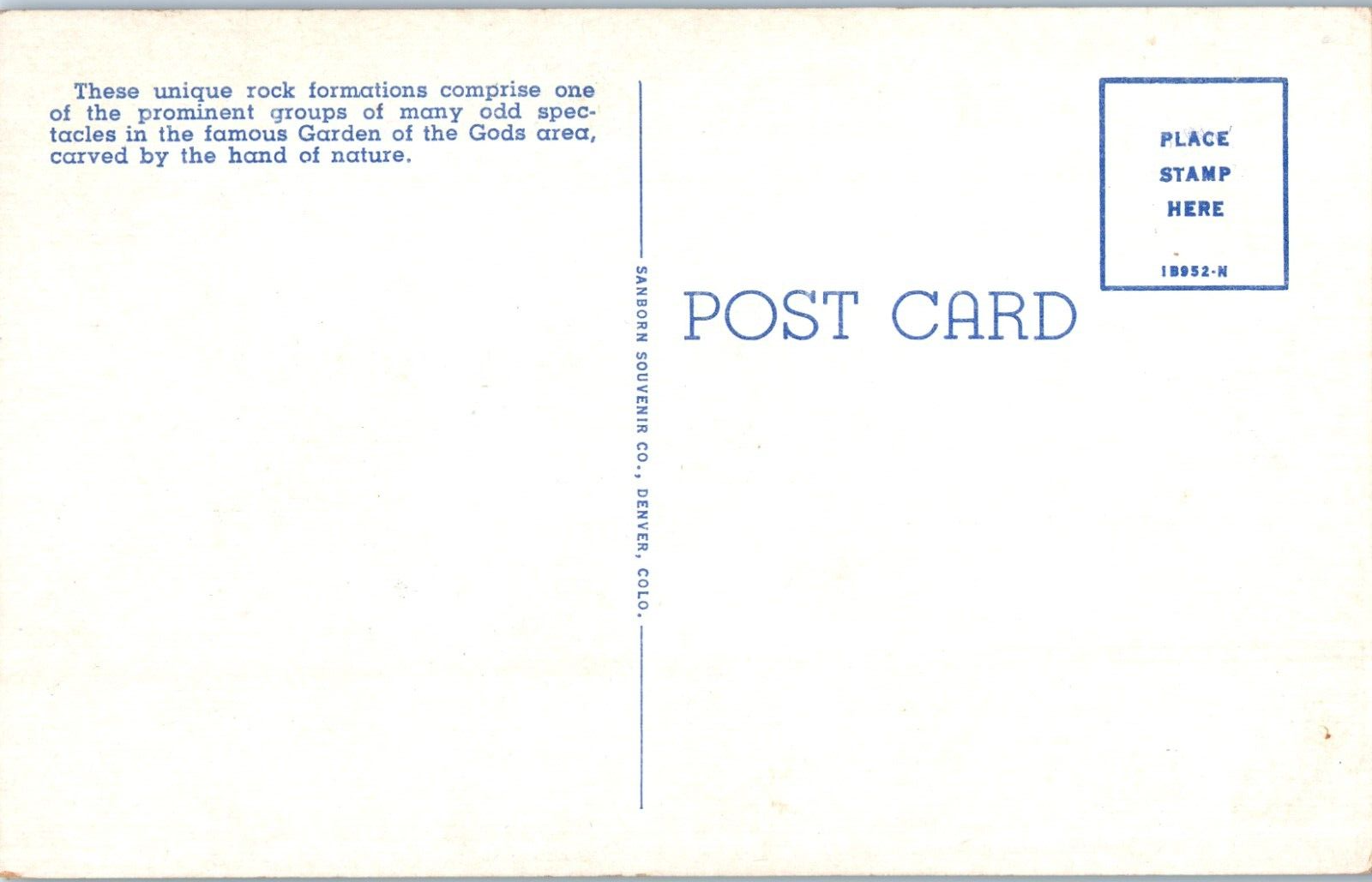 Three Graces Garden of the Gods Pikes Peak Region Colorado Postcard ...