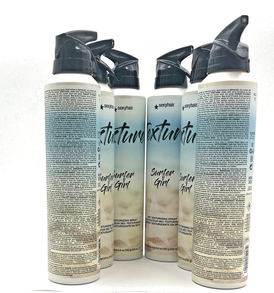 SexyHair Texture Surfer Girl Dry Texturizing Spray 6.8 oz-6 Pack - Gel ...