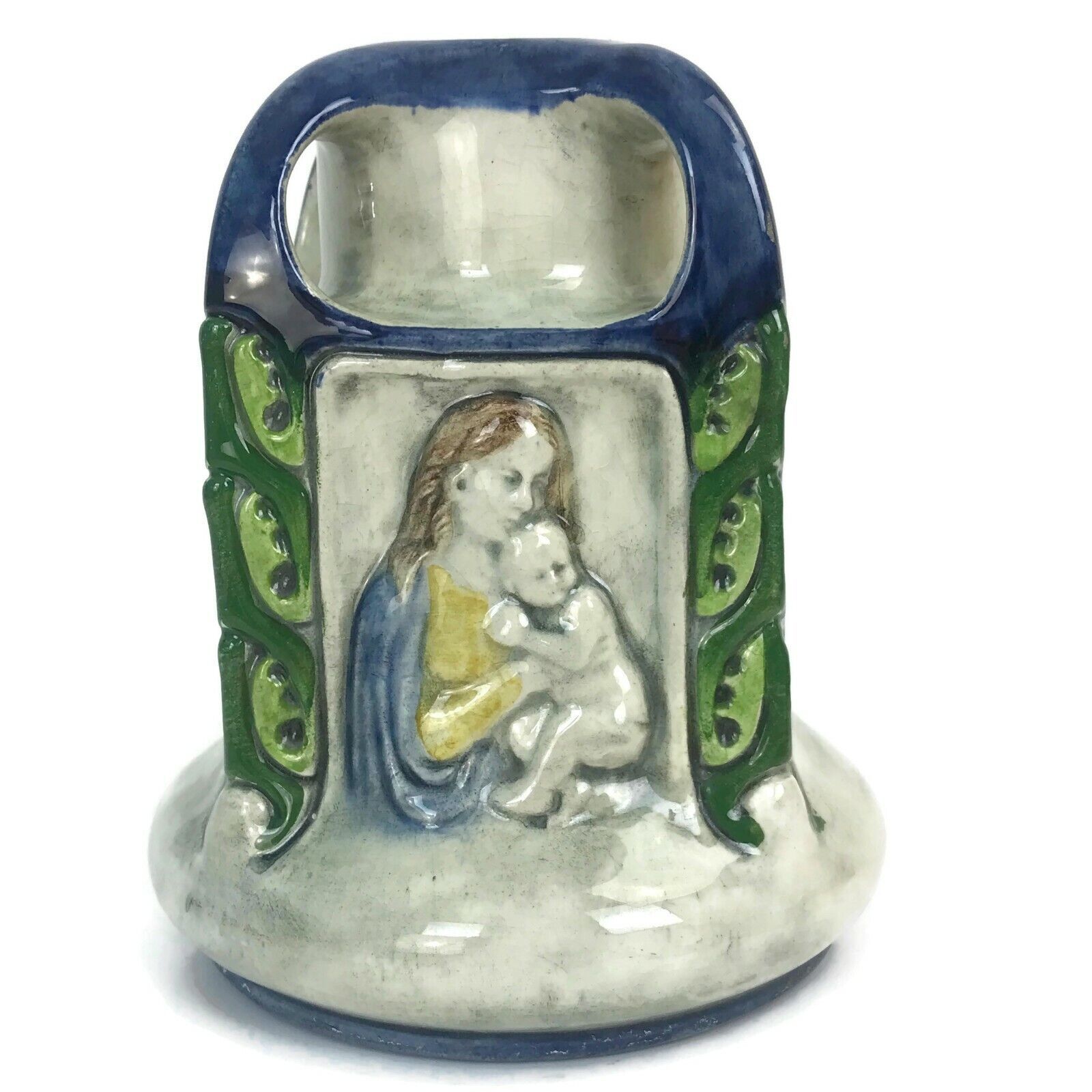 Antique Victorian Julius Dressler Art Pottery Majolica Austrian Vase ...