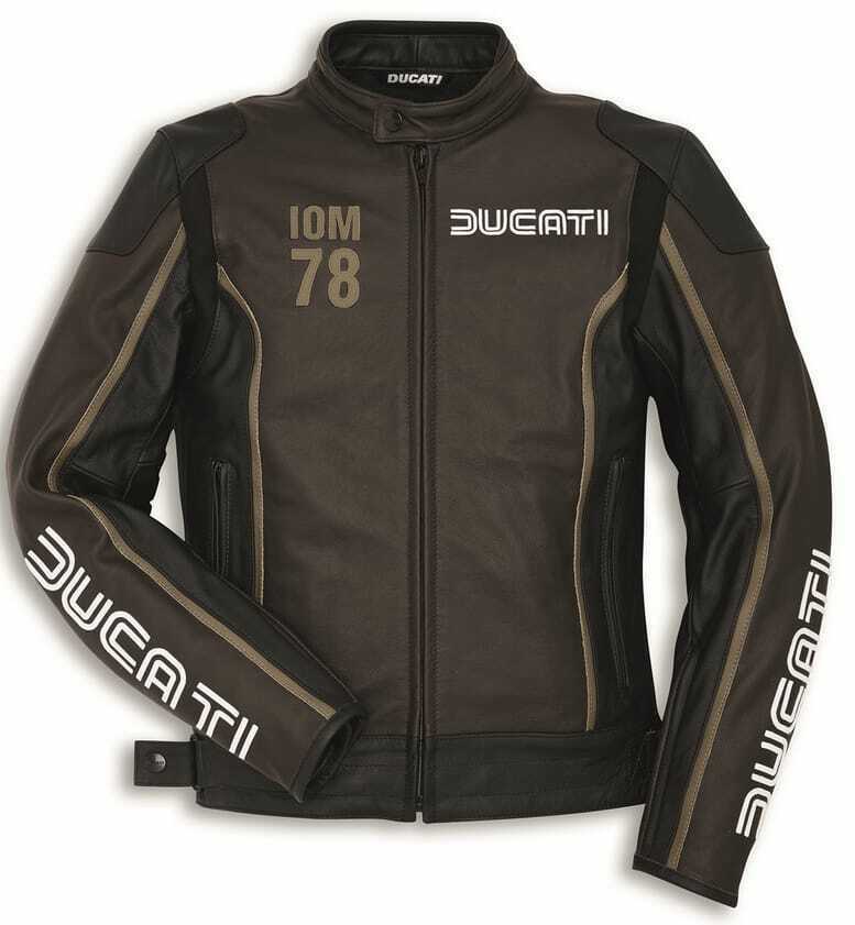 New Moto Ducati Motorcycle Jacket Leather Racing Motorbike Black ...
