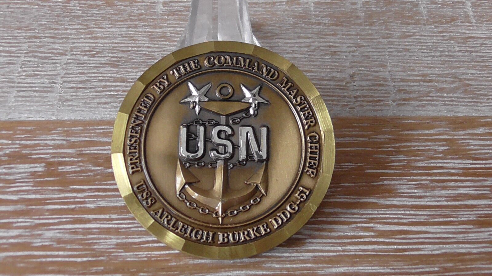 USN USS Arleigh Burke DDG 51 Command Master Chief Challenge Coin #A224 ...