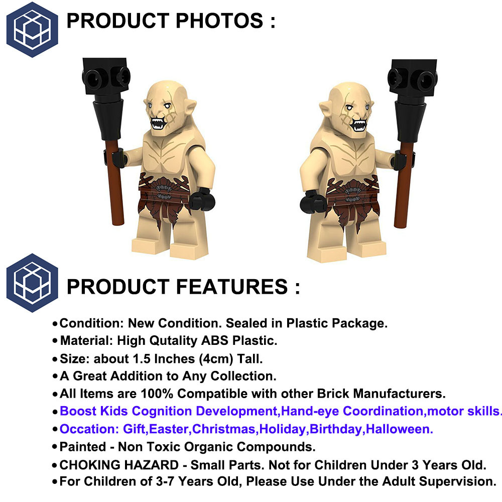 1pcs LOTR Azog the Goblin Minifigure Building Blocks Toys Gift ...