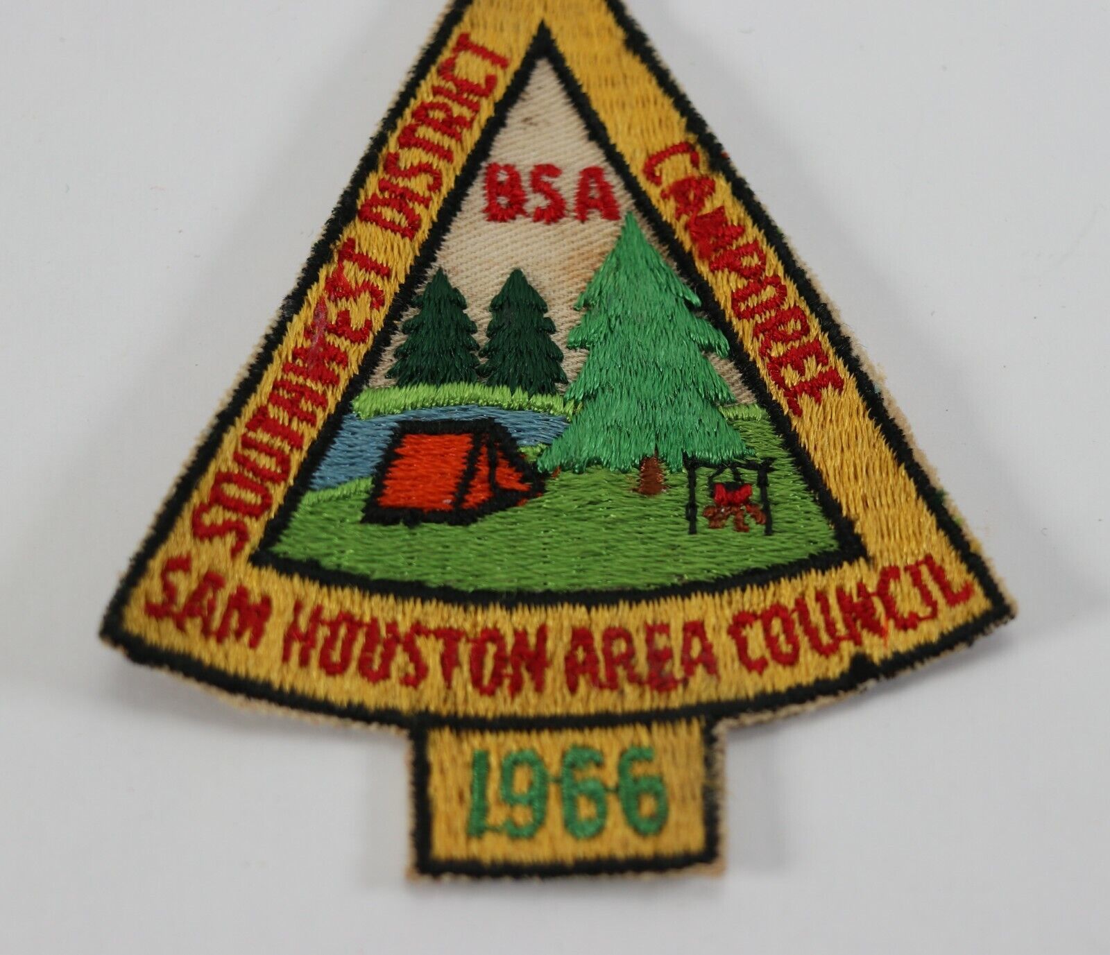 Vintage 1966 Sam Houston Southwest Camporee Boy Scouts BSA Camp Patch ...