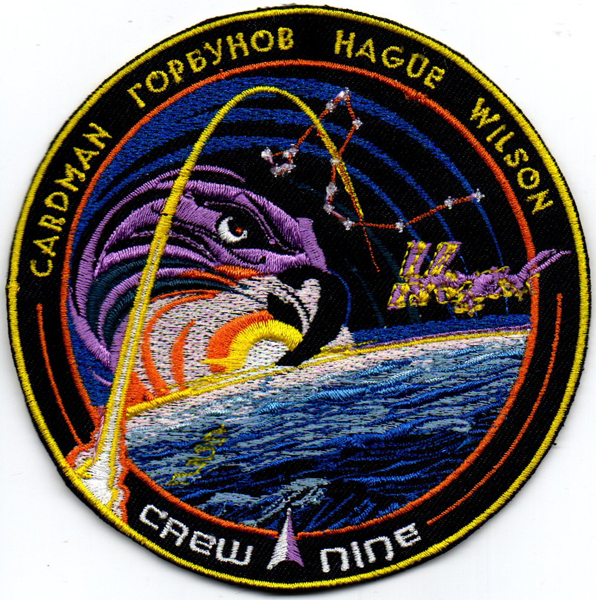 Human Space Flights SpaceX Crew-9 Crew Dragon USA Iron On Embroidered ...