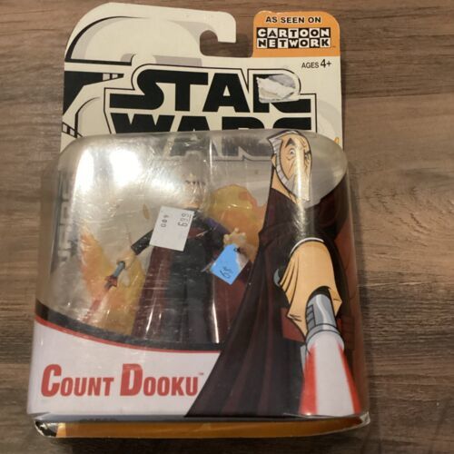 Star Wars Clone Wars Count Dooku Action Figure 2003 Hasbro Cartoon ...