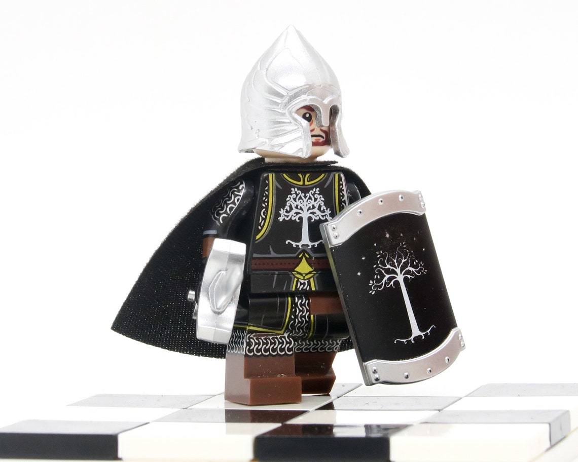 Lord of the Rings Gondor Soldier Swordsman Minifigures Weapons ...