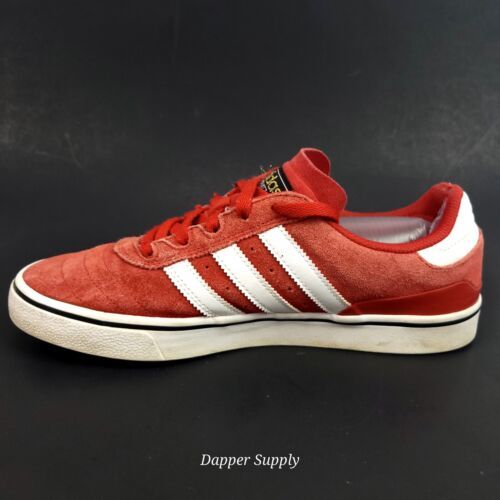 ADIDAS Men's Busenitz Red White Low Top Sneaker LYV 029001 Size 9 ...