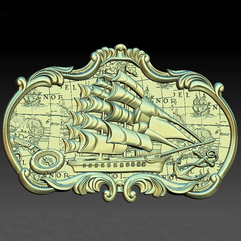 3D Model File 3d STL Model Navigation Chart for CNC Router Engraver ...