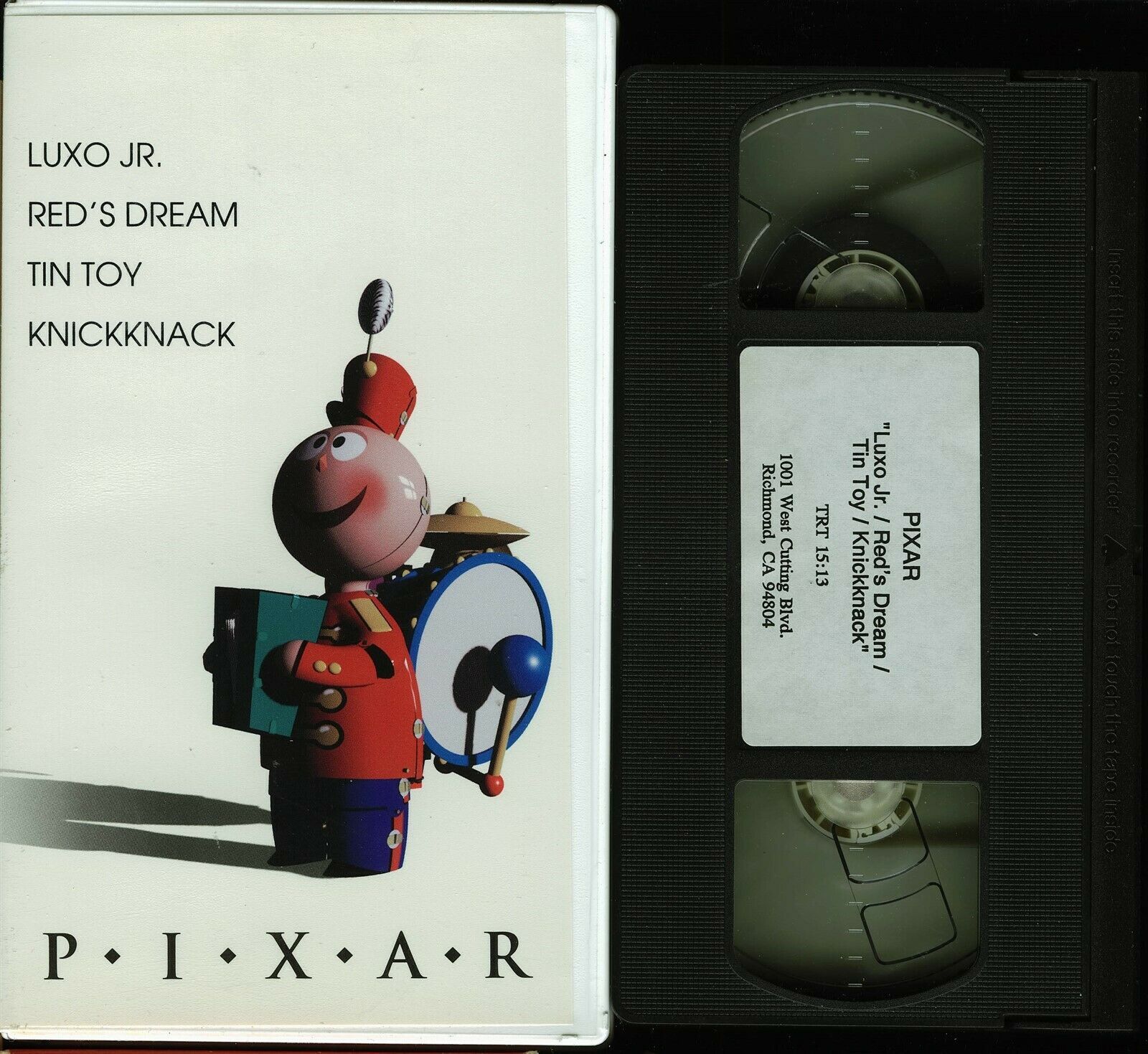 PIXAR PROMOTIONAL VIDEO 1991 WITH ORIGINAL KNICKNACK VHS PIXAR VIDEO ...