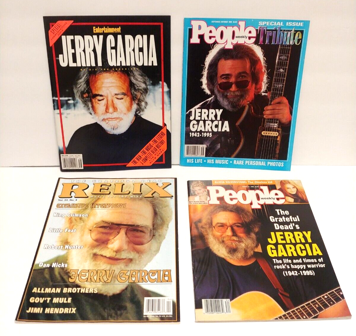 Jerry Garcia Farewell The Grateful Dead Magazines Lot Of Four Death ...