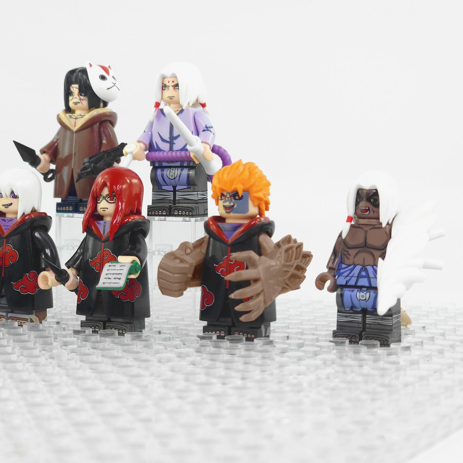 8pcs Naruto Series Sasuke Suigetsu Karin Jugo Itachi Kimimaro ...