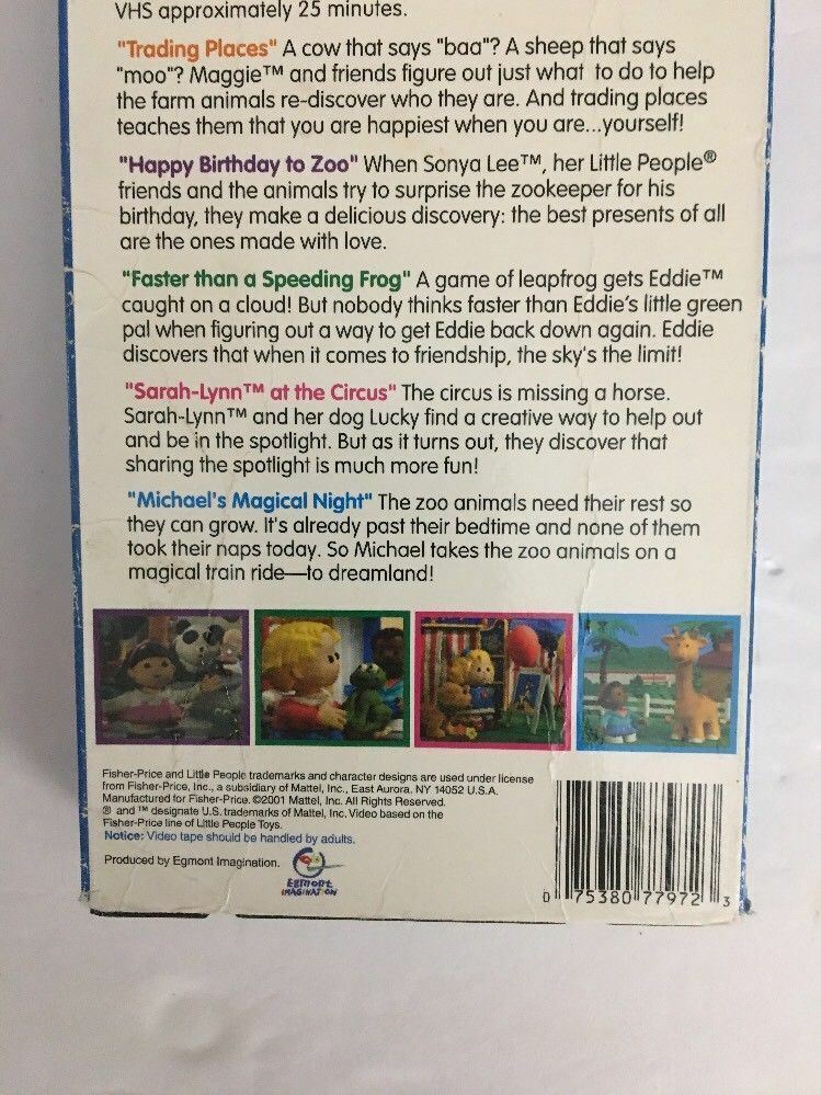 Fisher Price Little People Volume 3: Discovering Animals(VHS,2001 ...