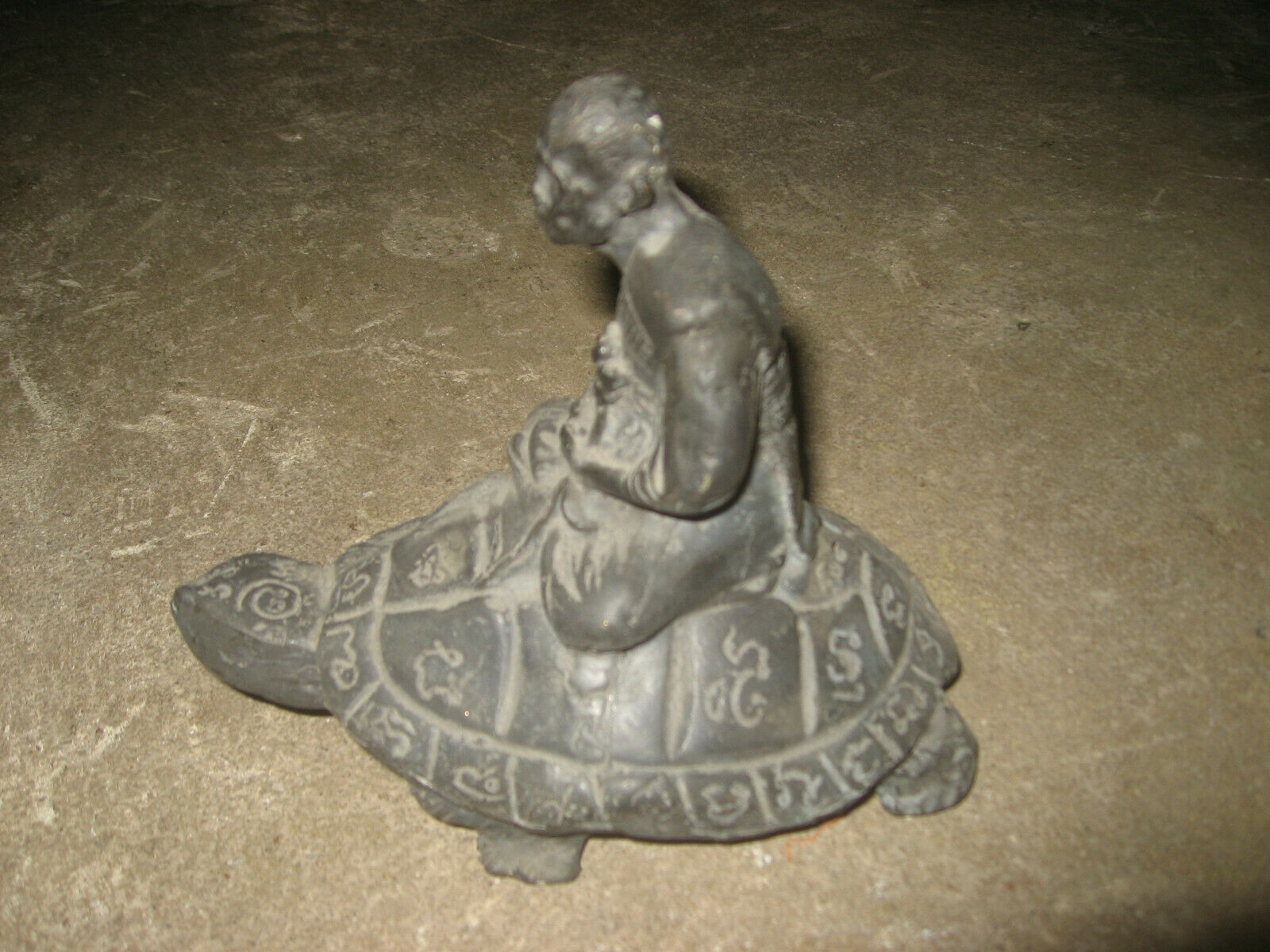 Antique So Big LP Liew-Khi-Tao Turtle Statue Yantra Ancient Thai Buddha ...