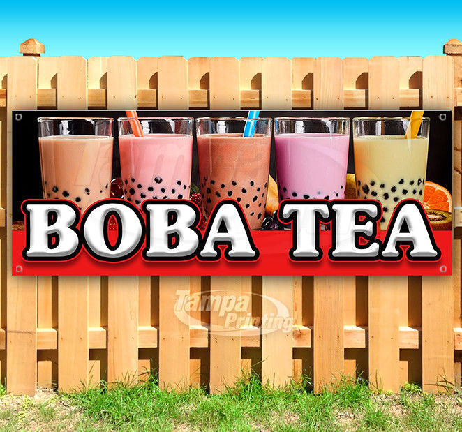 BOBA TEA Advertising Vinyl Banner Flag Sign Many Sizes CARNIVAL FAIR ...
