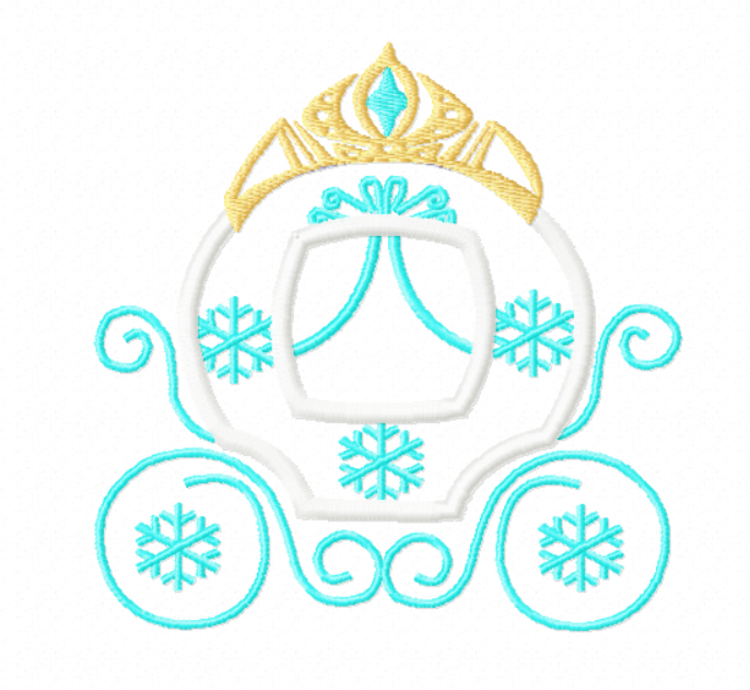 Elsa Carriage Frozen Applique Machine and 50 similar items