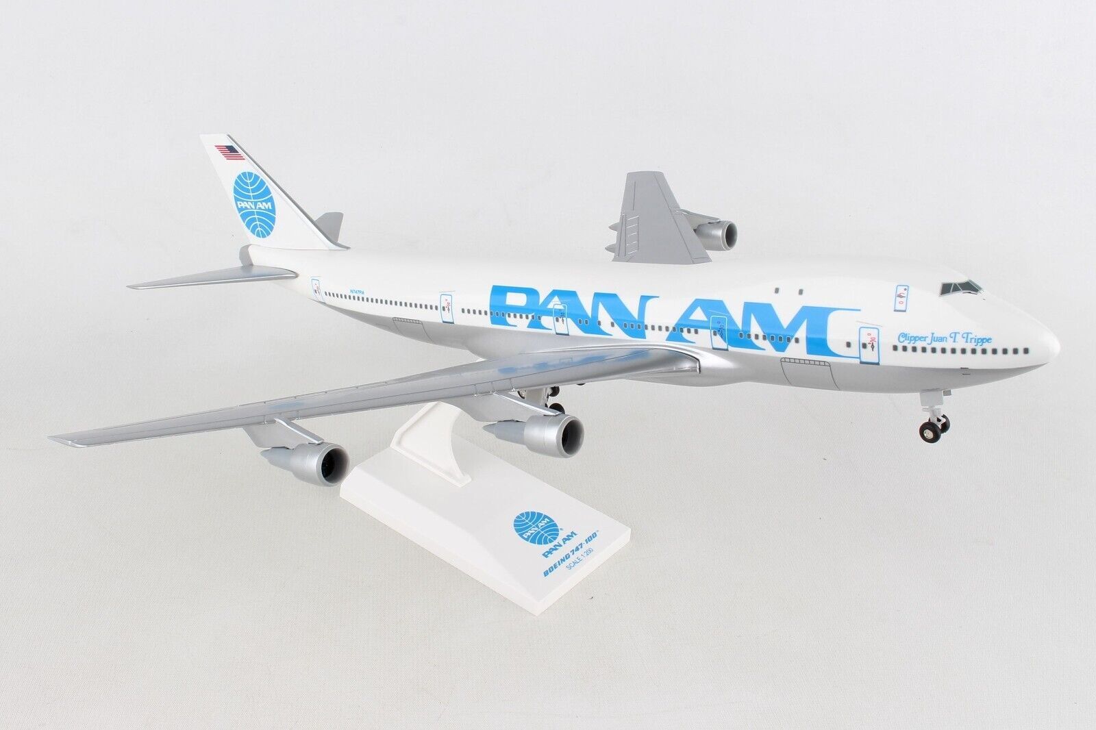 Boeing 747-100 (747) Pan Am PanAm Airlines 1/200 Scale Model Airplane ...