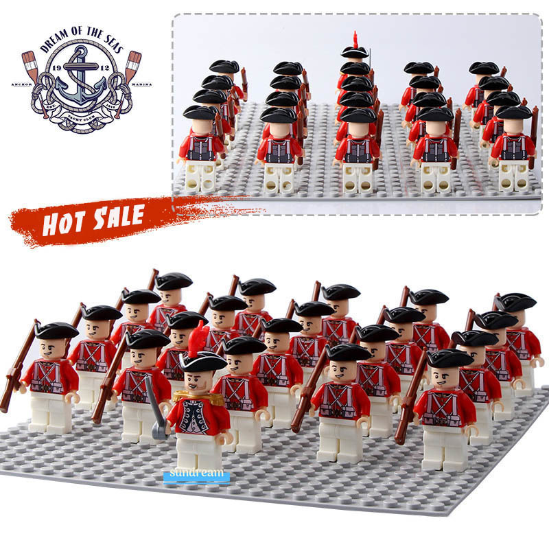 Imperial Guard Red Uniform British Army Lego Compatible Minifigures ...