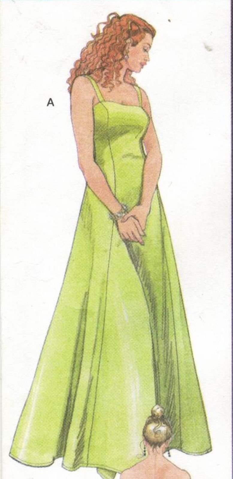 Misses Plus Size Back Laced Evening Prom Gown Dress Shawl Sew Pattern ...