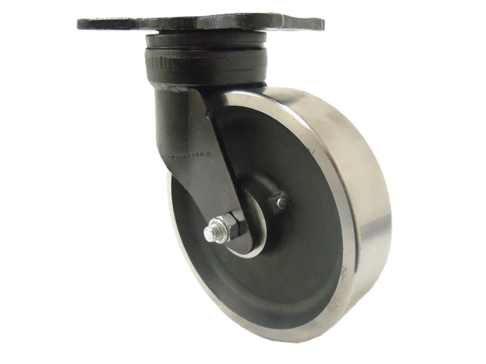 8" x 2" Kingpinless Forged Swivel Caster Drop Forge Steel Wheel - Casters