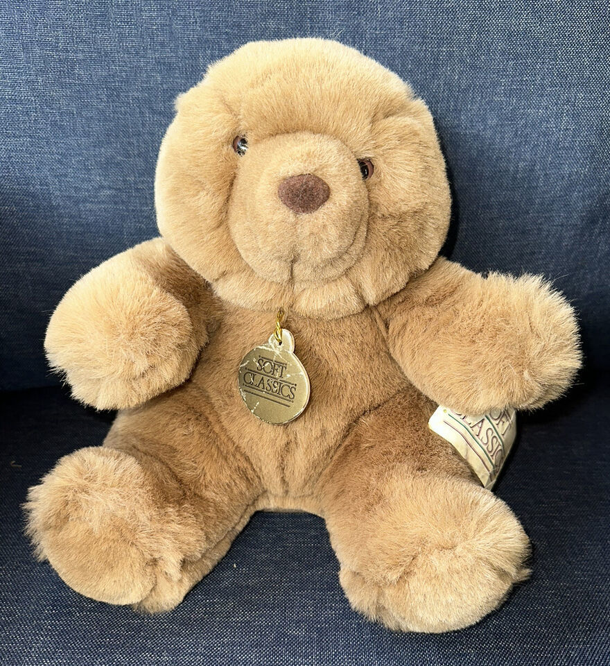 Vintage 1999 Toys R Us Geoffrey Plush Tan Teddy Bear w/Tag RARE 11 ...