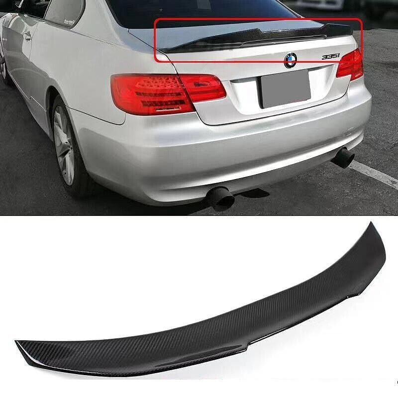 PSM Style Real Carbon Fiber Trunk Spoiler For 2007-2012 BMW E92 M3 335i ...