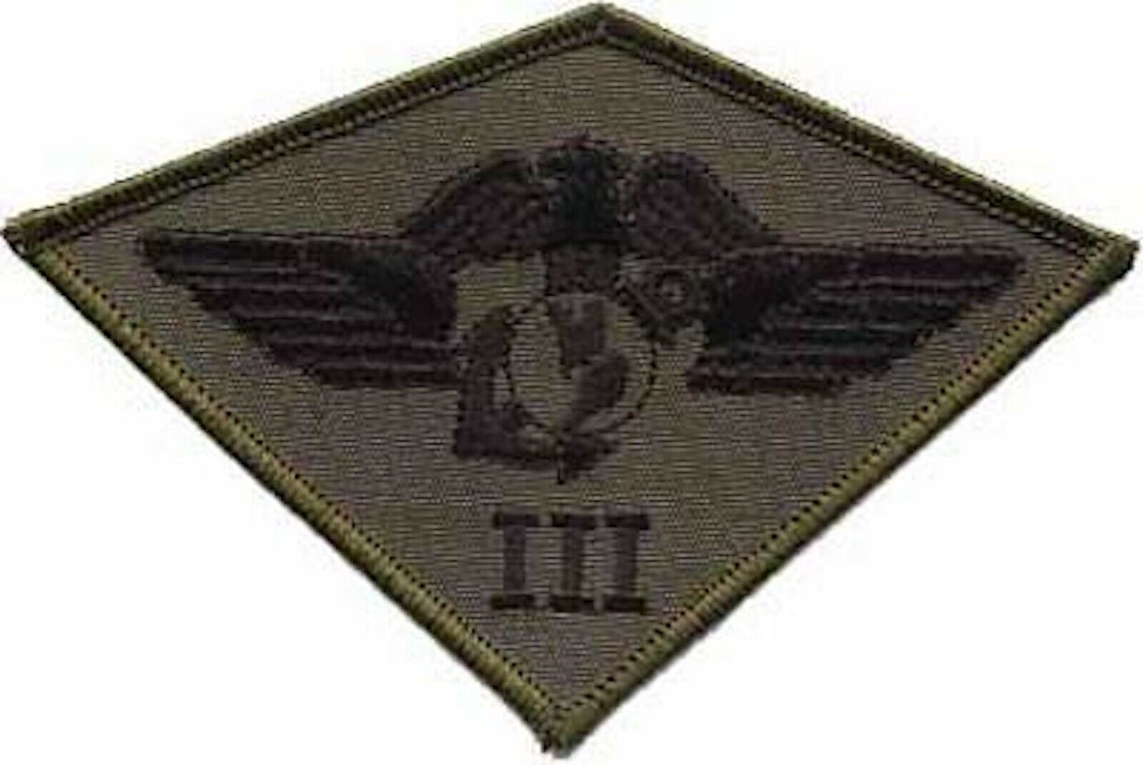 4" MARINE CORPS 3RD MARINE AIR WING MAW INSIGNIA OD GREEN EMBROIDERED ...