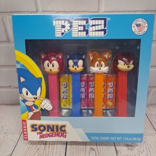 NEW SONIC THE HEDGEHOG - PEZ Crystal Gift Set - AMY, SONIC, TAILS ...