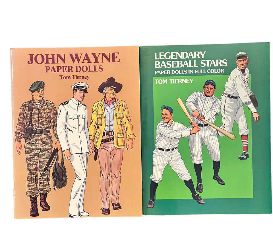 Baseball Stars John Wayne Uncut Paper Dolls 1981 Tom Tierney - Paper ...