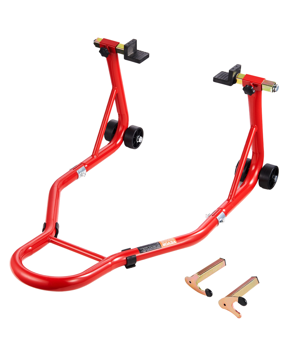 VEVOR Motorcycle Rear Stand 850lbs U+L Fork Spool Adjustable Fit ...