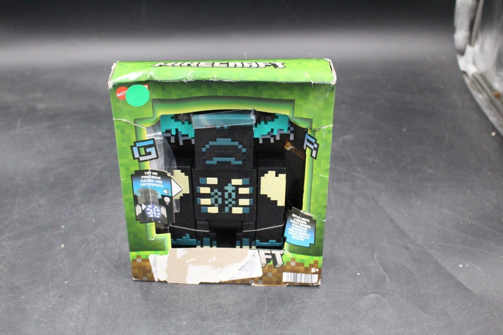New Mattel Mojang Minecraft 6" WARDEN Large Action Figure with Lights ...
