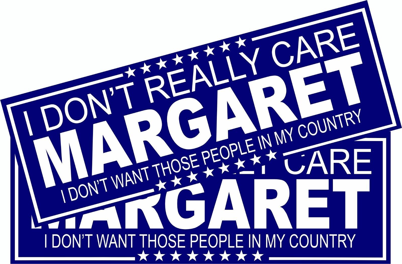 JD Vance I don't really care Margaret Bumper Sticker or Magnet Pair JD ...
