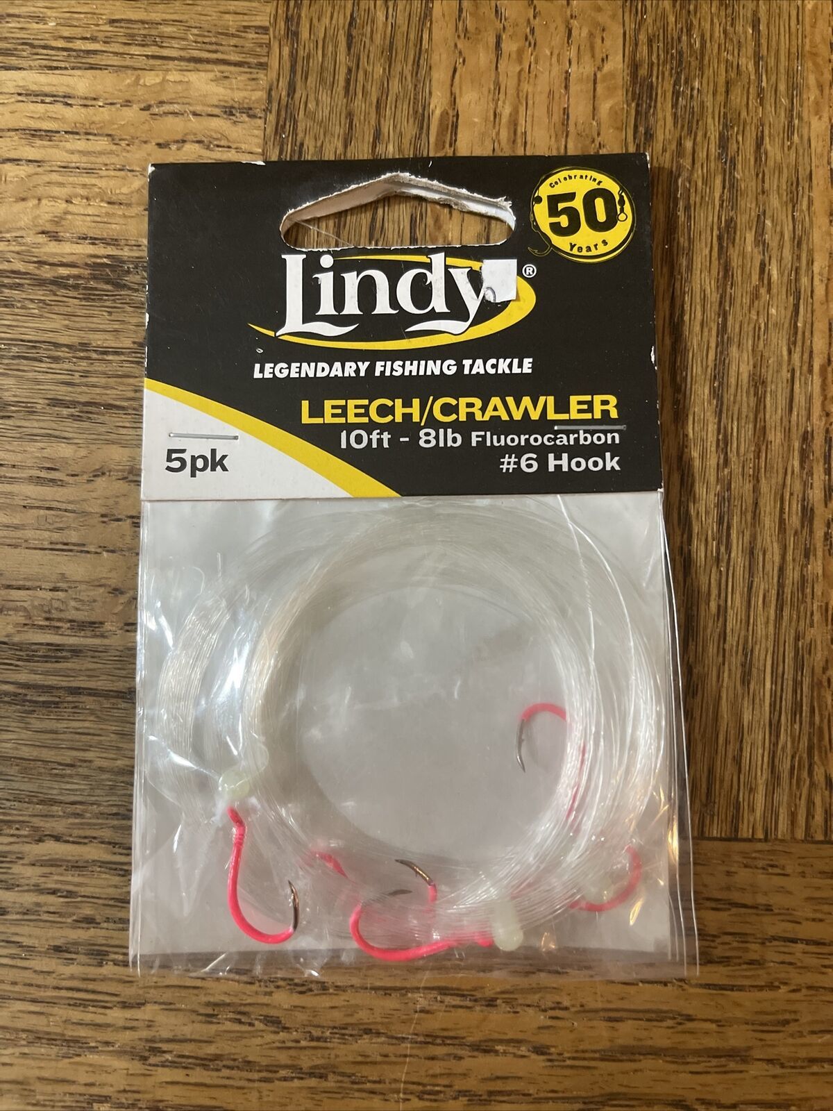 Lindy Leech/Crawler 10 Ft 8 Lb #6 Hook - Baits & Lures