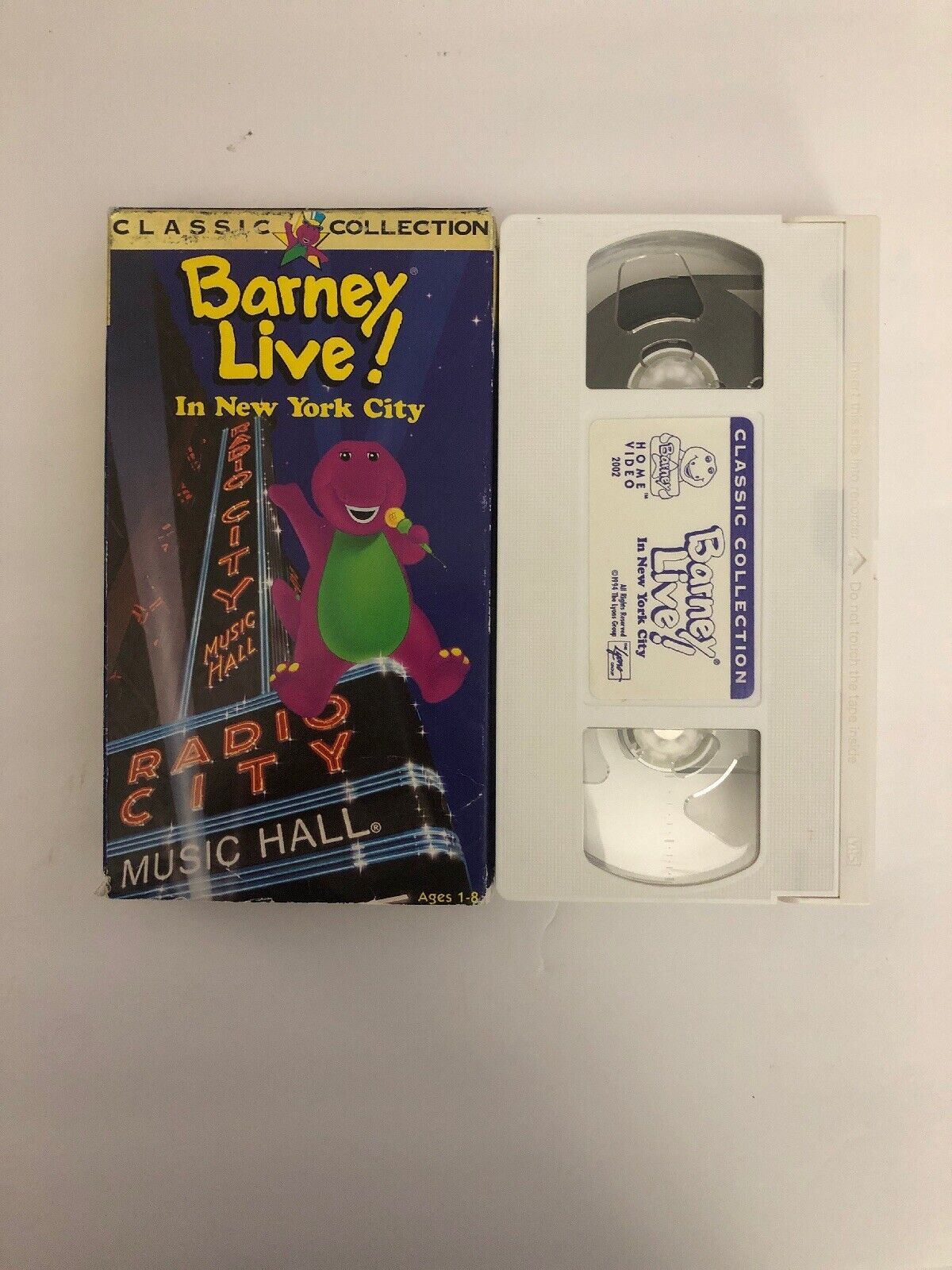 Barney - Live In New York City (VHS, 1994, Classic Collection) - VHS Tapes