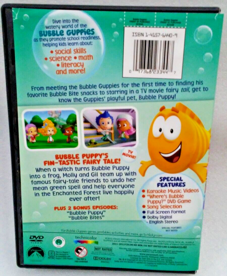 Dvd Bubble Guppies Dvd 2012 Nickelodeon Dvds And Blu Ray Discs