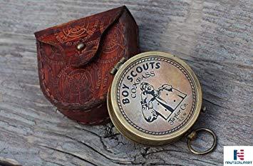 NauticalMart American Boy Scouts Compass With Scout Oath - Compasses