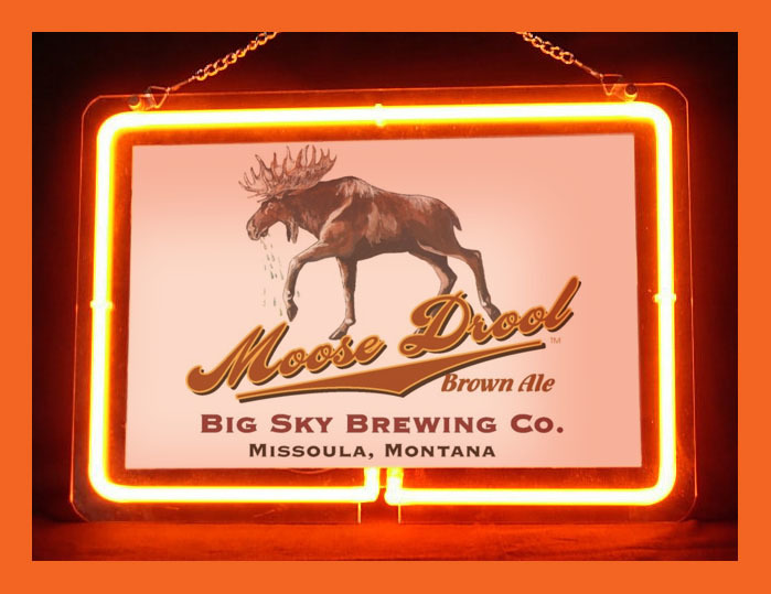 Moose Drool (Pattern 2) Hub Bar Display Advertising Neon Sign - Other ...