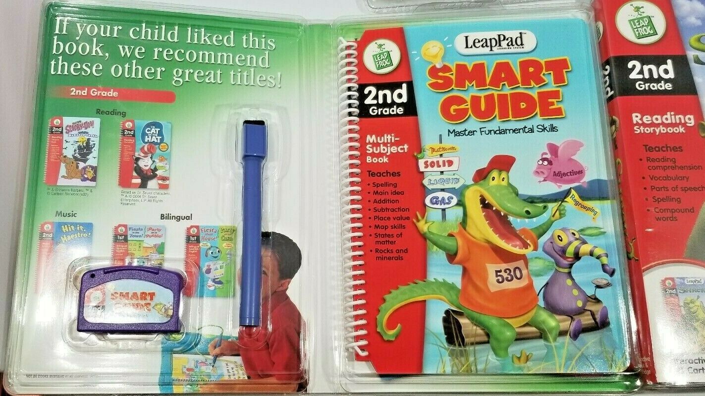 Leapfrog Leappad Game set of 3, Sherk 2, Smart Guide and Treasure ...