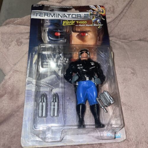 Terminator 2 Blaster T-1000 with Rapid Deploy Missiles Kenner 1991 ...